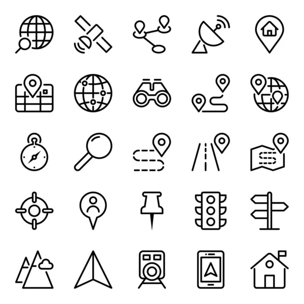 Google maps icons imágenes de stock de arte vectorial | Depositphotos