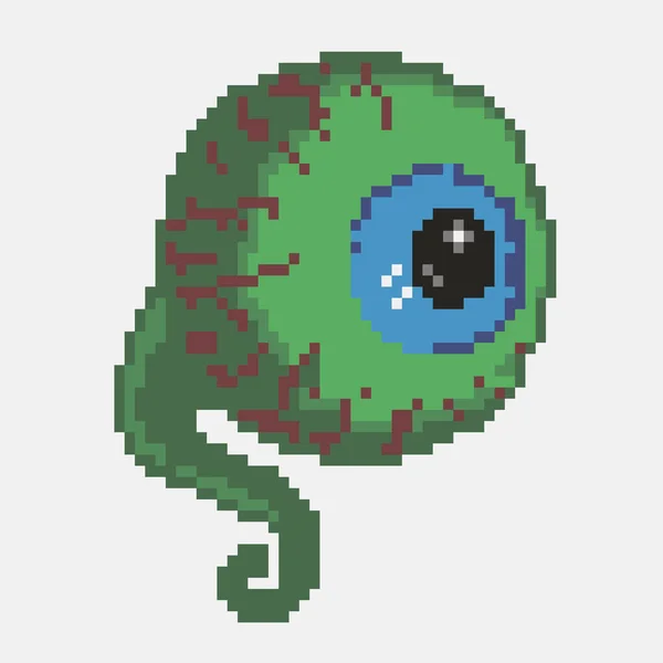 espacio ojo pixel art. el globo ocular vuela en el espacio. colorido ...