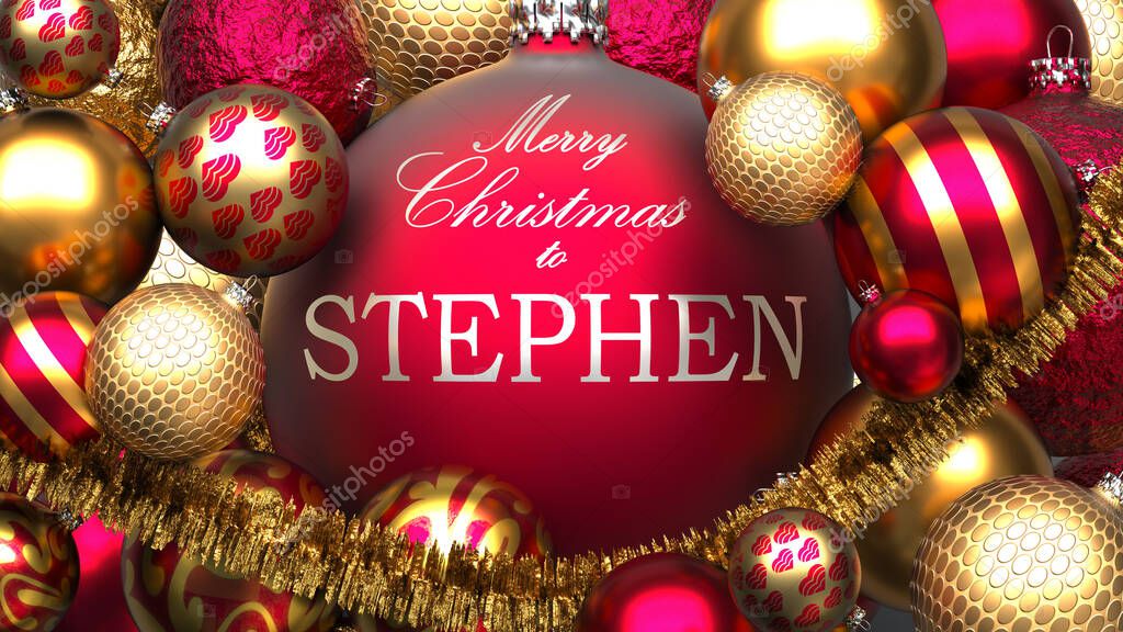 Tarjeta de Navidad para Stephen para enviar calidez y amor a un miembro ...