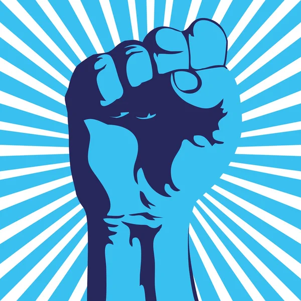 Blue fist Vector Art Stock Images | Depositphotos