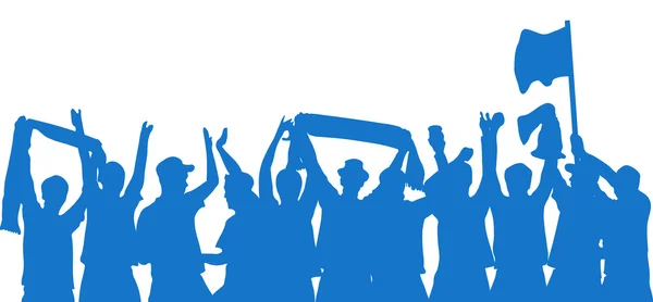 Silhouette of cheering Stock Photo by ©gemenacom 2024218