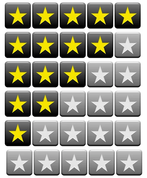 Rating System buttons red gray — Stock Photo © keport #77305060