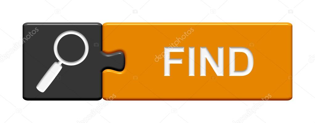Puzzle Button: Find — Stock Photo © keport #62683297