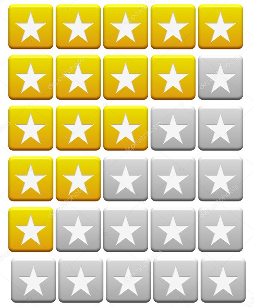 Review Buttons orange and gray — Stock Photo © keport #67231687