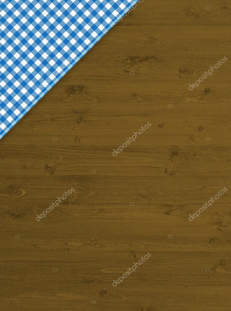 Wooden texture with blue tablecloth pattern — Stock Photo © keport ...