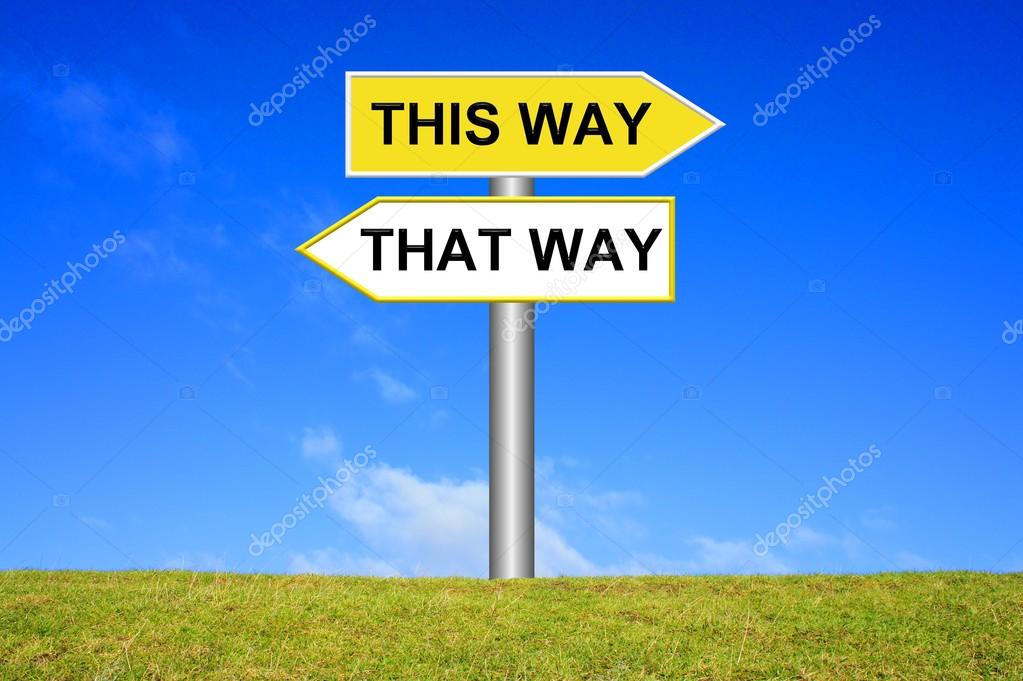 Signpost - This way or That way — Stock Photo © keport #67994113