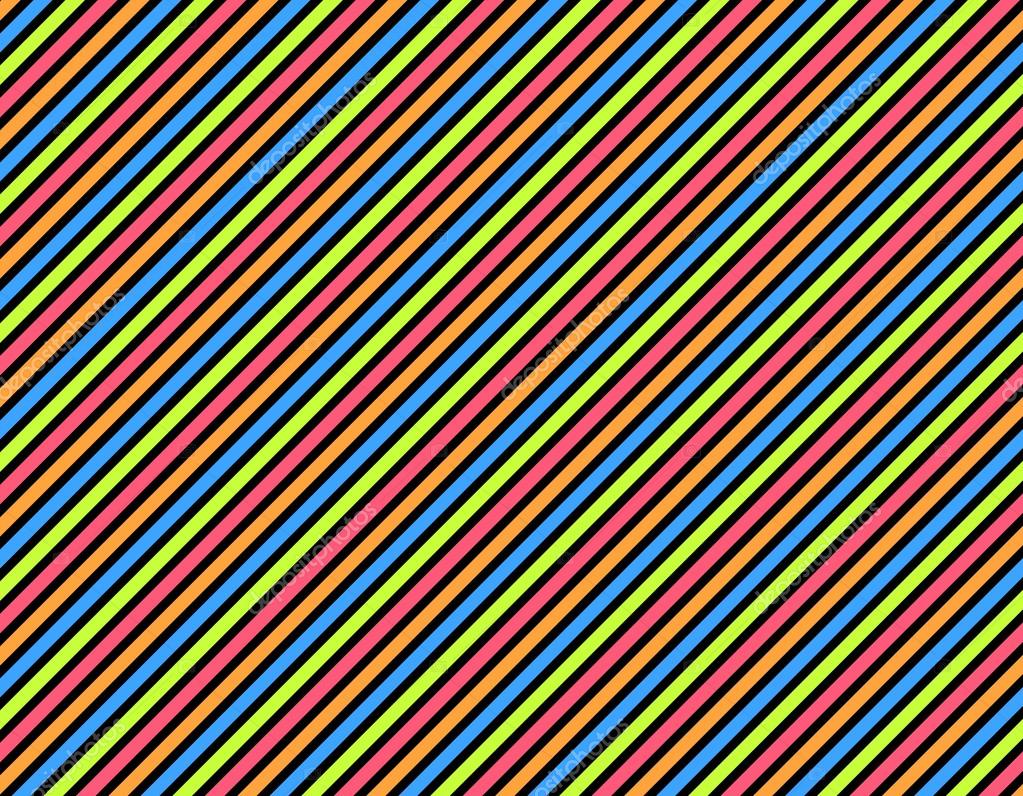 Listras Diagonais Coloridas