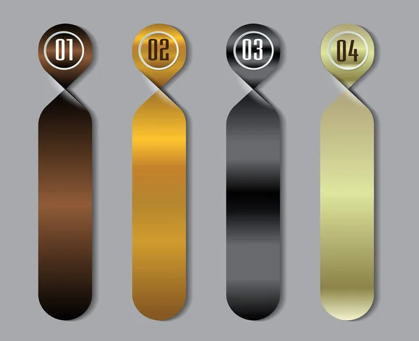 Templat Kotak Teks Modern Banner Infographics Vektor Stok oleh ...