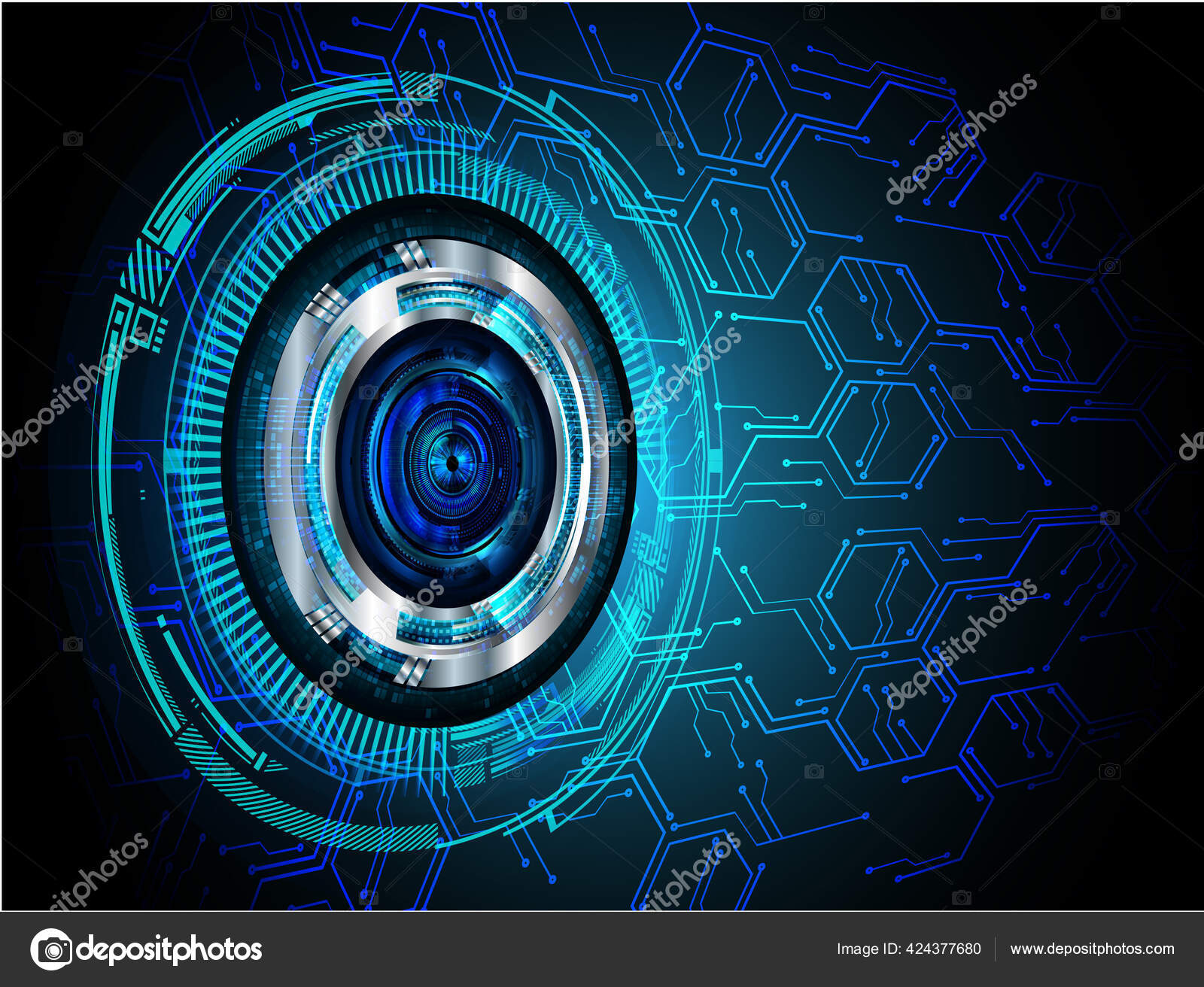 Abstract Futuristic Technology Background Stock Vector by ©titima157@gmail.com 424377680