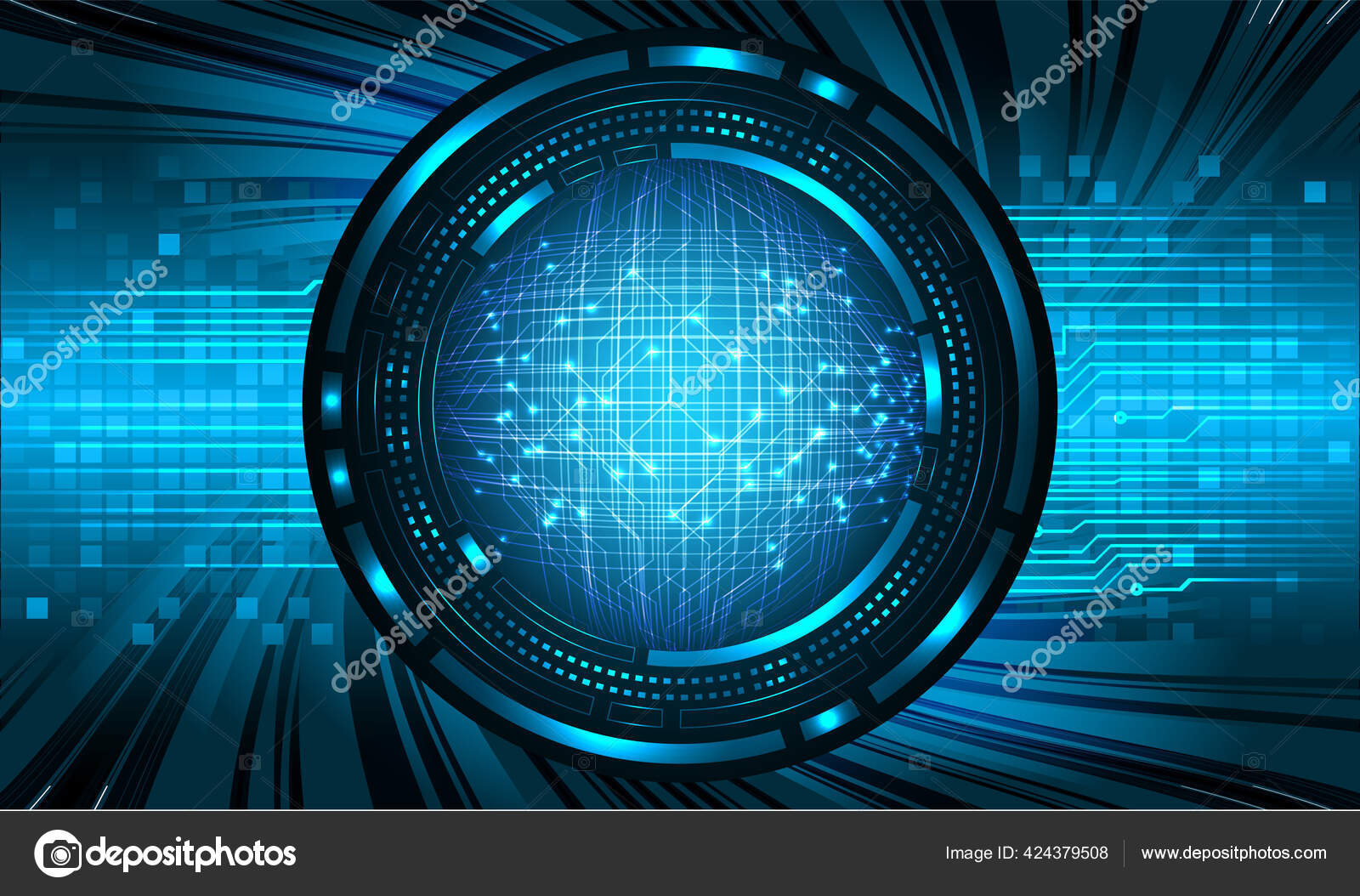 Abstract Technology Background Data Center Stock Vector Image by ...
