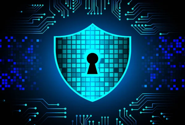 Cyber Security Circuit Future Technology Concept Background Lock Stock Vector by ©titima157 ...