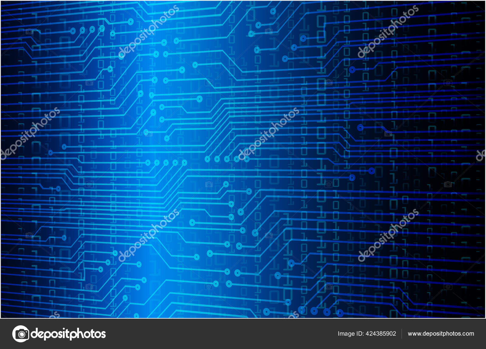Abstract Blue Background Circuit Board Stock Vector Image by ©titima157@gmail.com #424385902