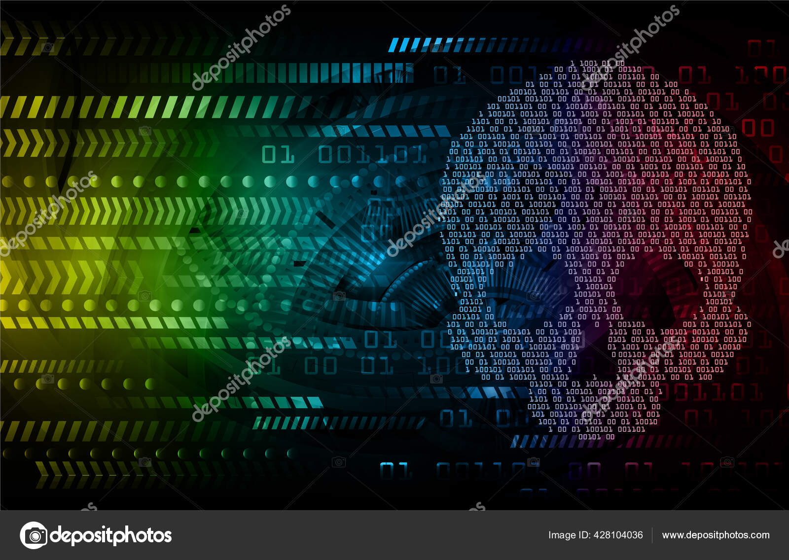 Binary Code Background Matrix Stock Vector Image by ©titima157@gmail.com #428104036