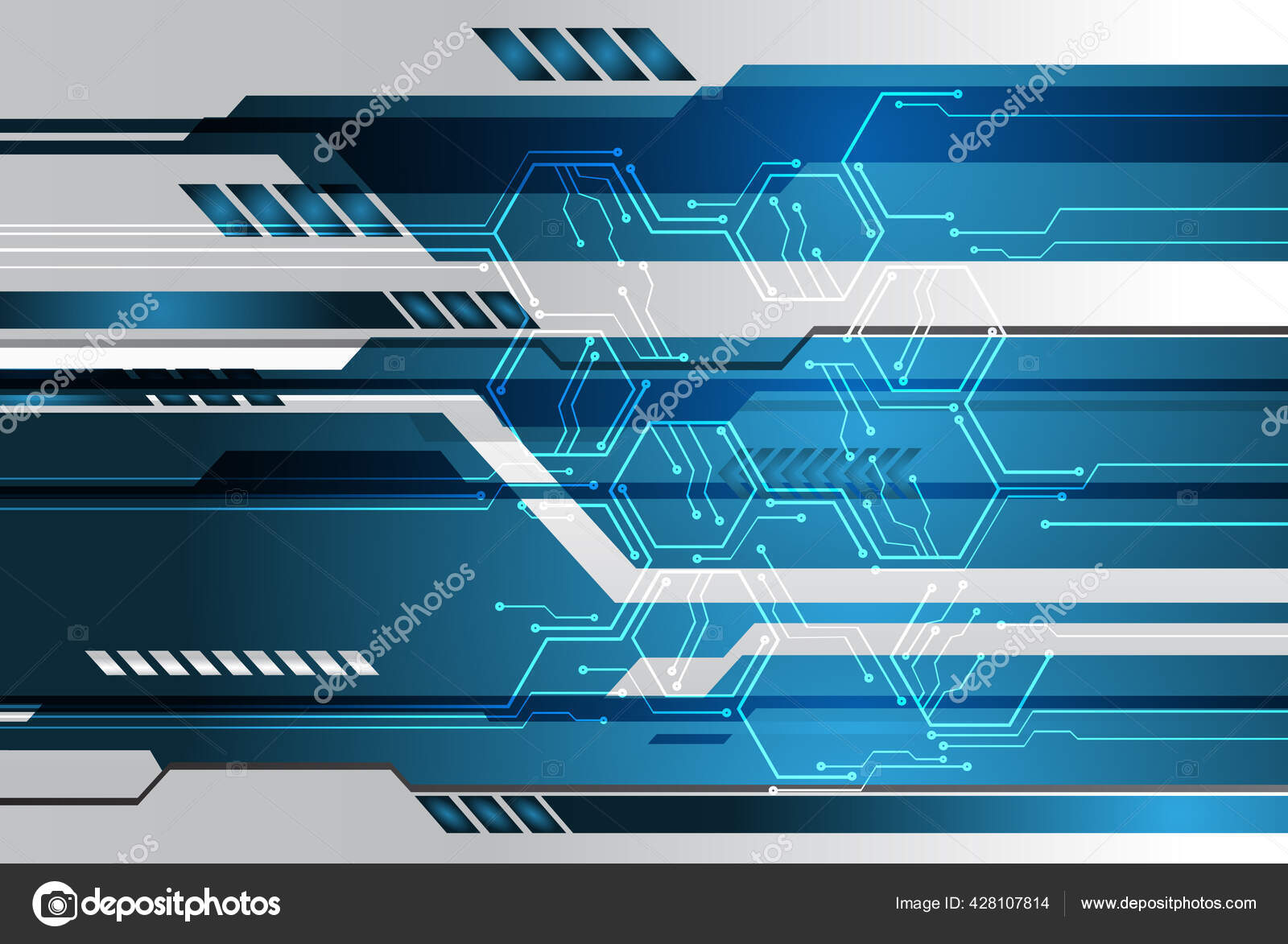 Abstract Blue Wallpaper Digital Background Stock Vector by ©titima157 ...