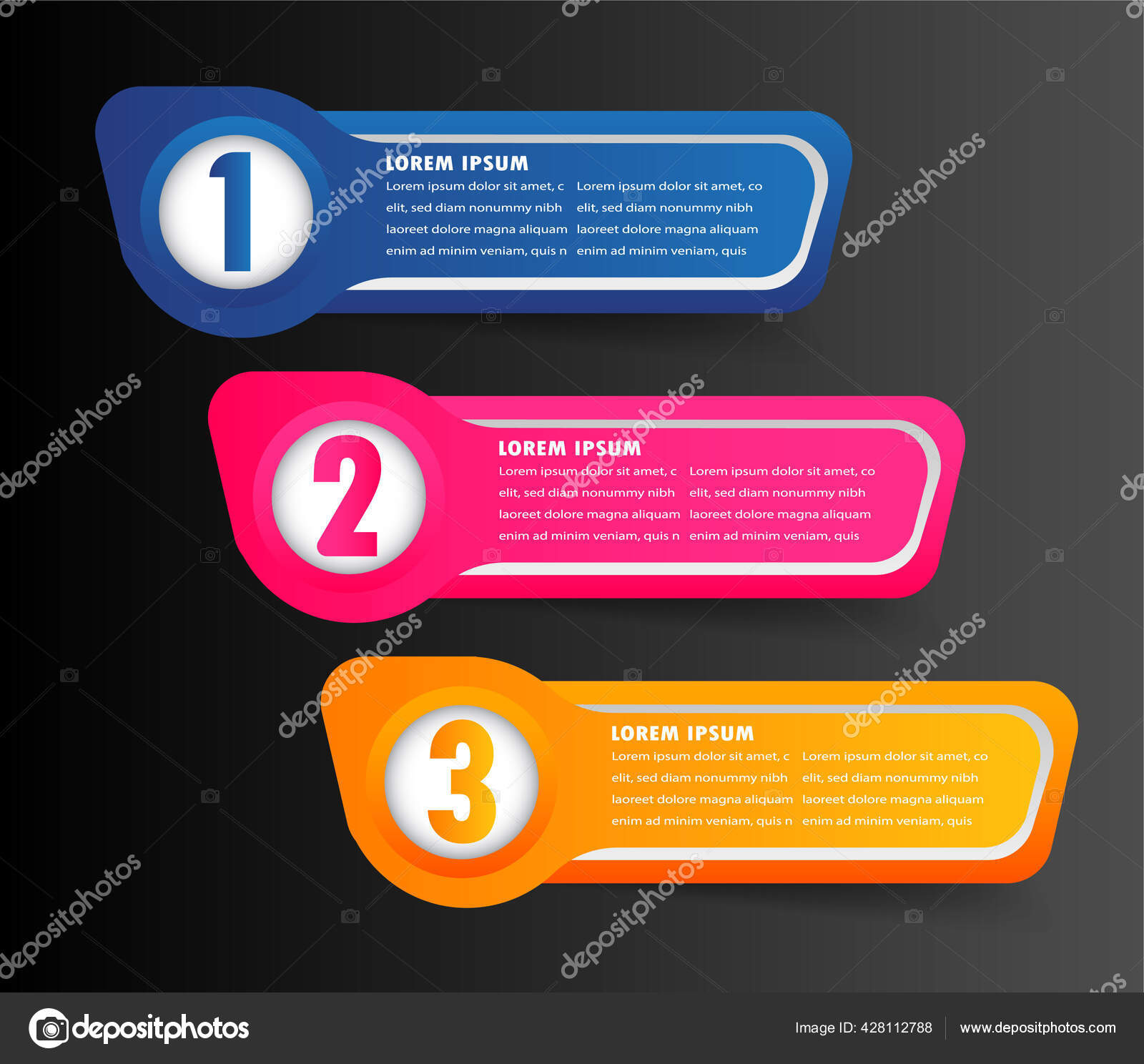 Colorful Modern Text Box Template Website Computer Graphic Technology ...