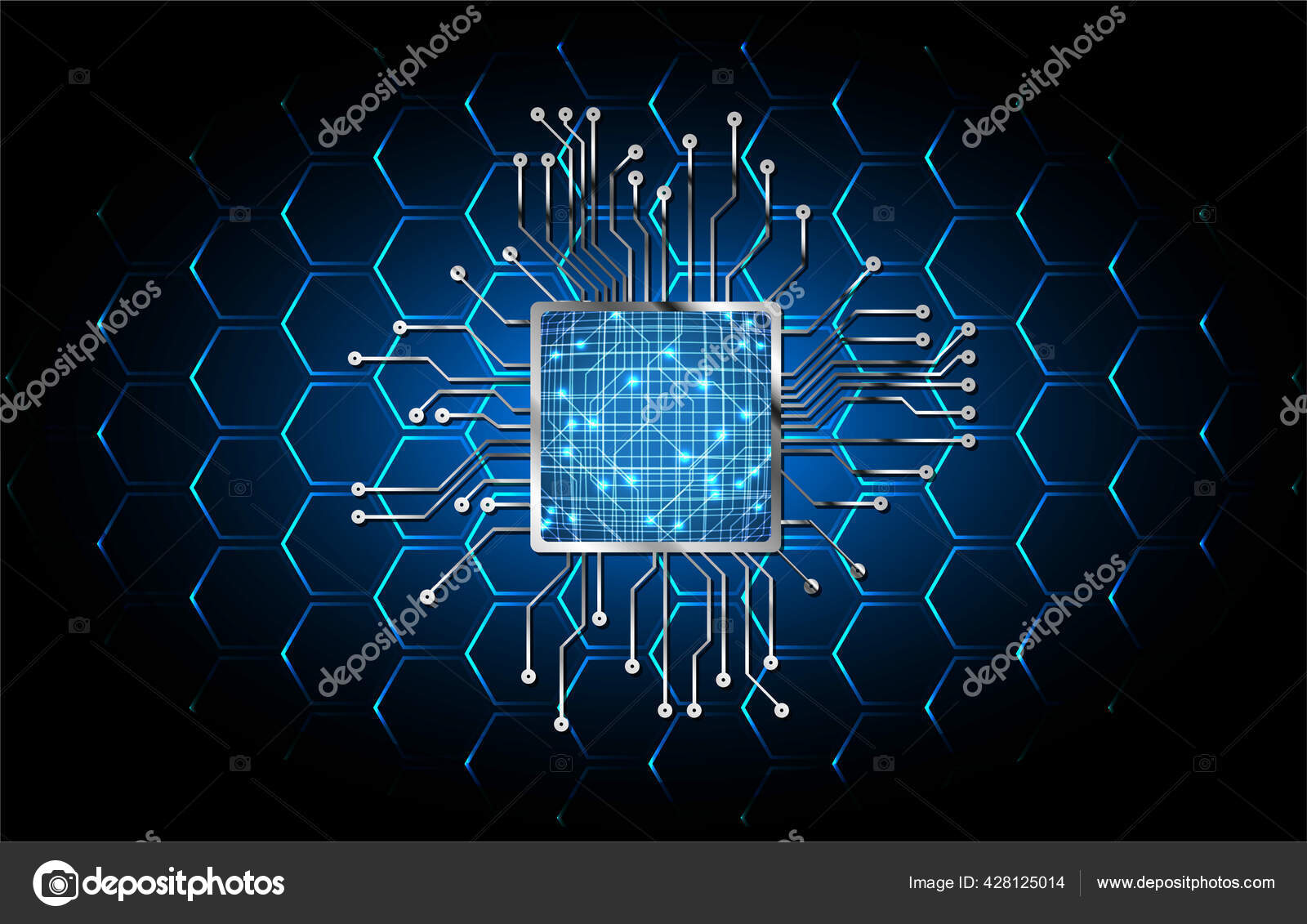 Fondo Pantalla Futurista Abstracto Fondo Digital Vector de stock ...