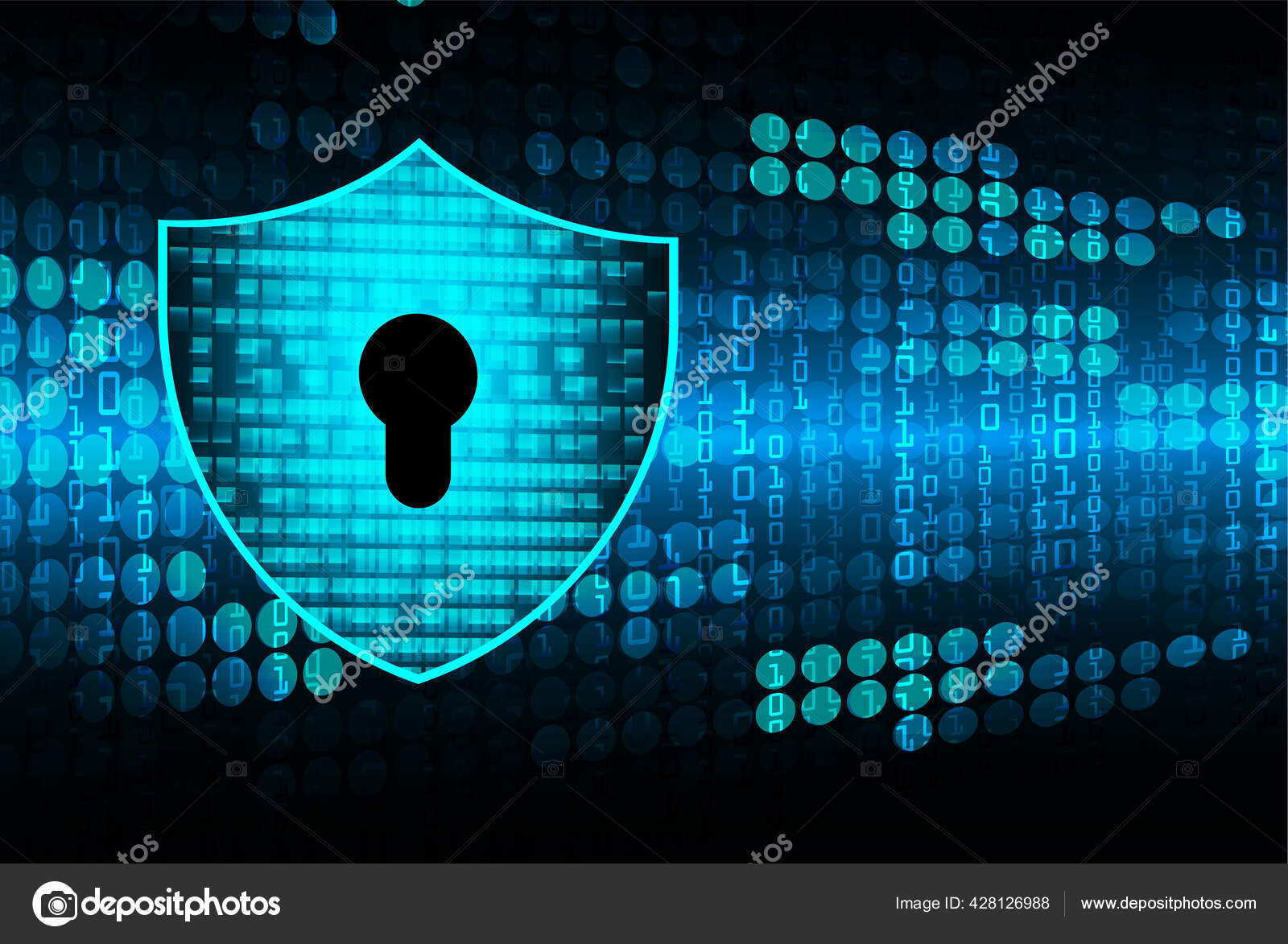 Background Vector Illustration Keyhole Digital Security Concept Stock Vector by ©titima157@gmail ...