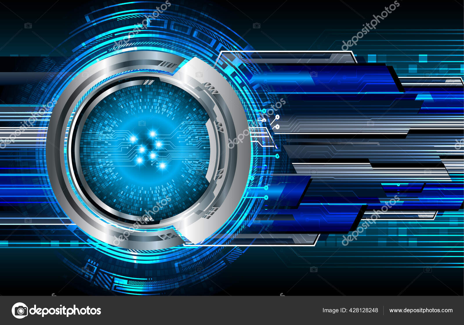 Eye Cyber Circuit Future Technology Concept Background Stock Vector Image by ©titima157@gmail ...