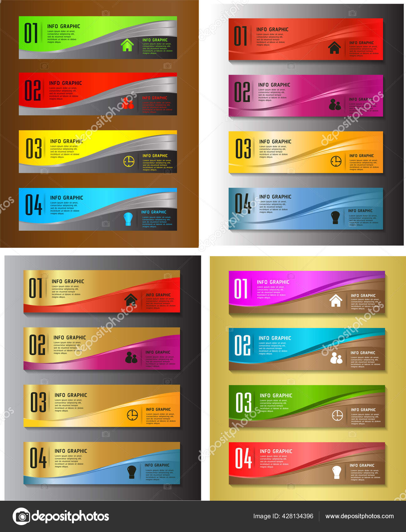 Colorful Modern Text Box Template Website Computer Graphic Technology ...