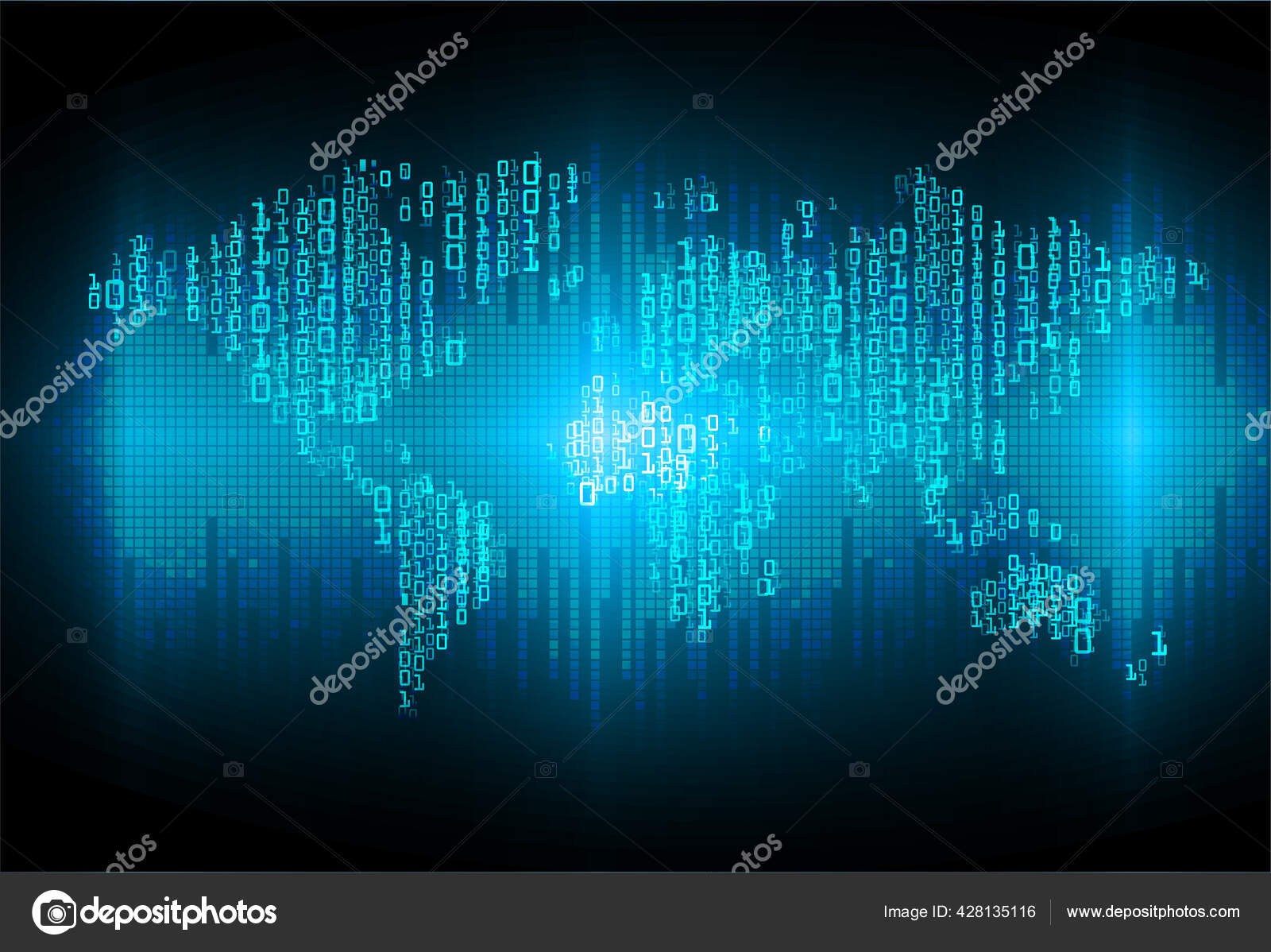 Abstract Blue Wallpaper Digital Background Stock Vector Image by ...