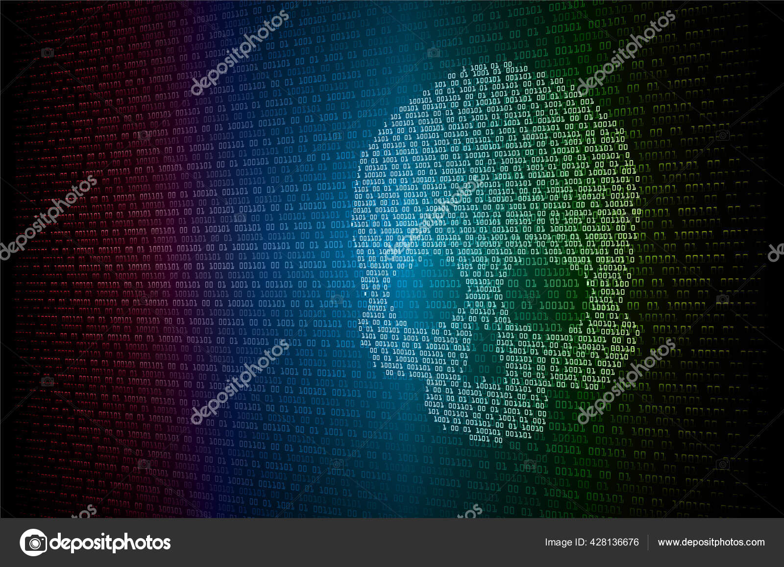 Binary Code Background Matrix Stock Vector Image by ©titima157@gmail.com #428136676