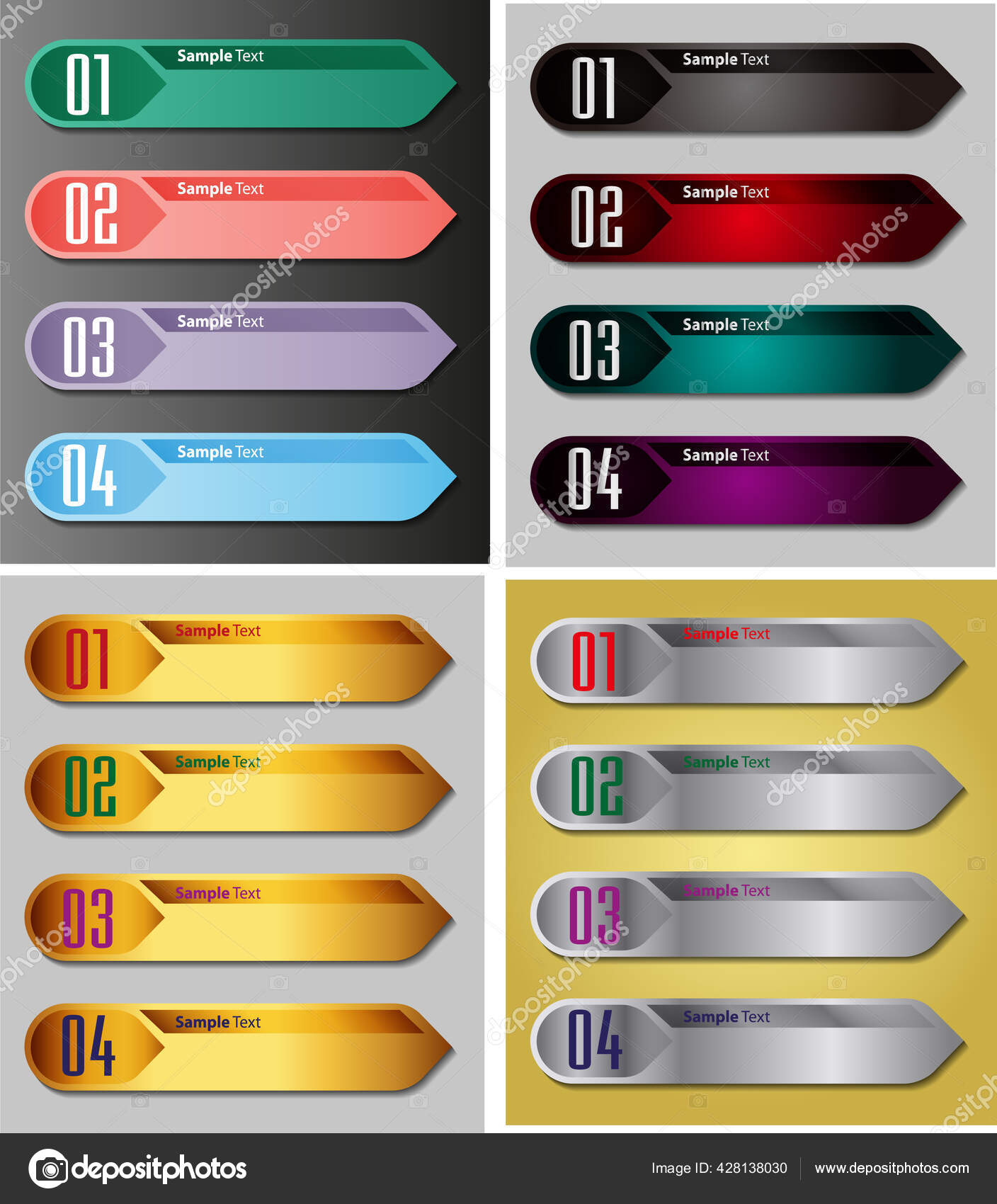 Colorful Modern Text Box Template Website Computer Graphic Technology ...