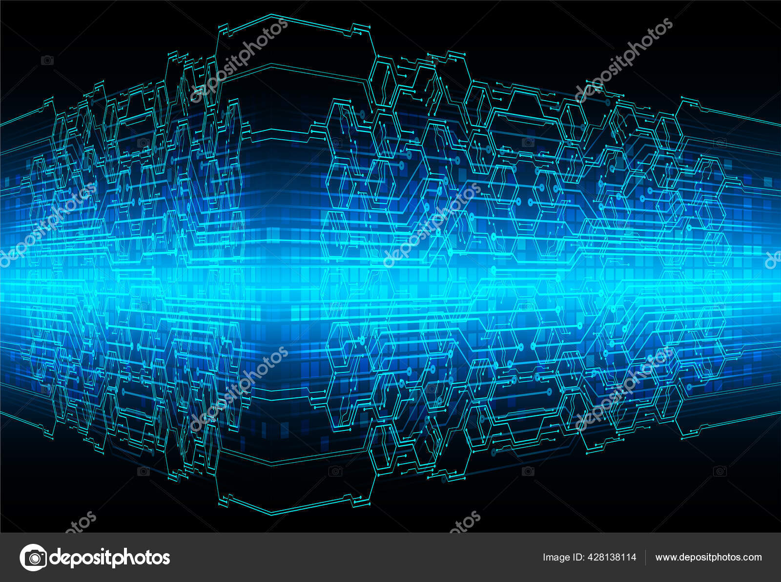 Fondo Pantalla Futurista Abstracto Fondo Digital Vector de stock por ...