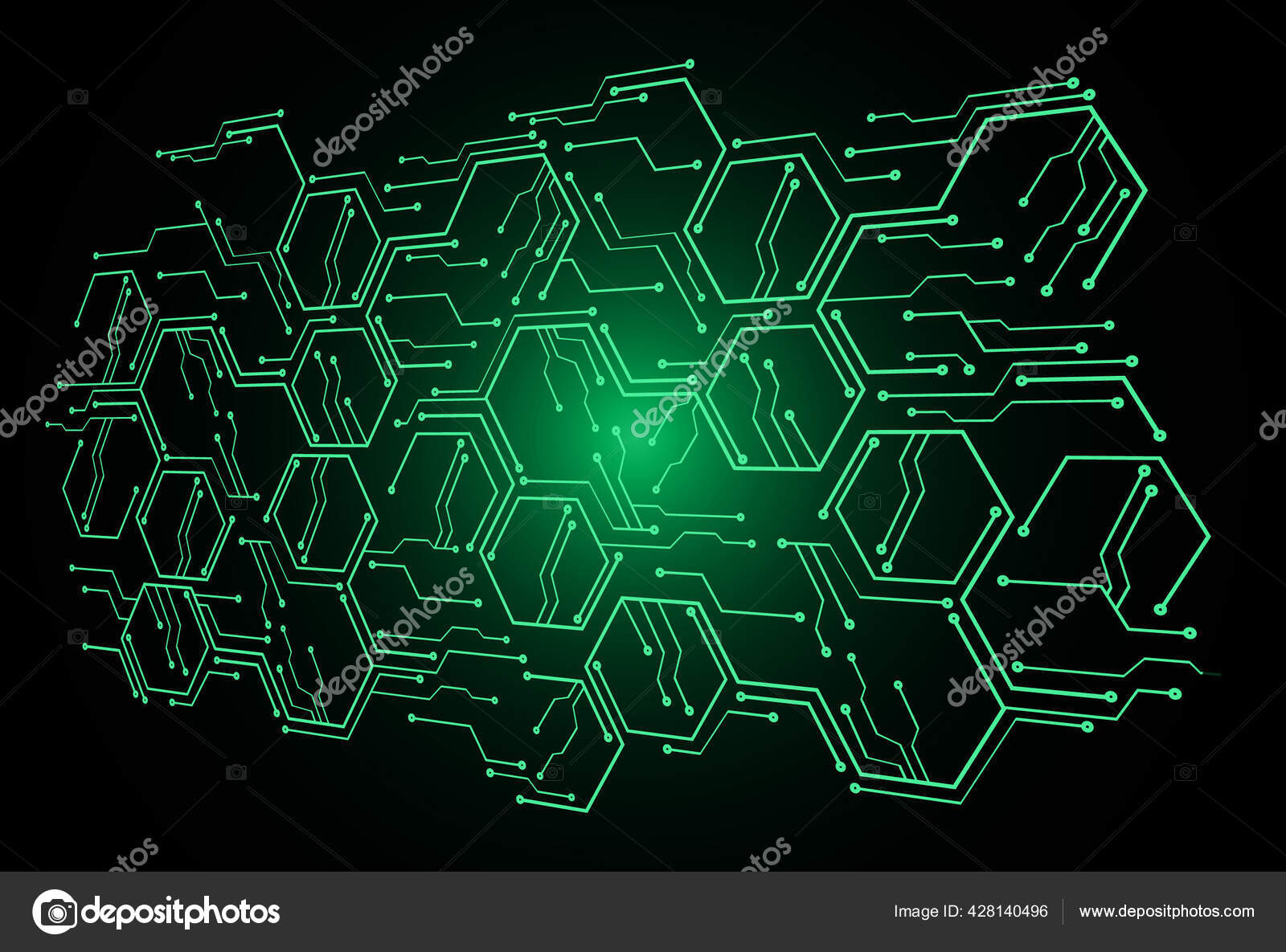 Fondo Pantalla Futurista Abstracto Fondo Digital Vector de stock ...