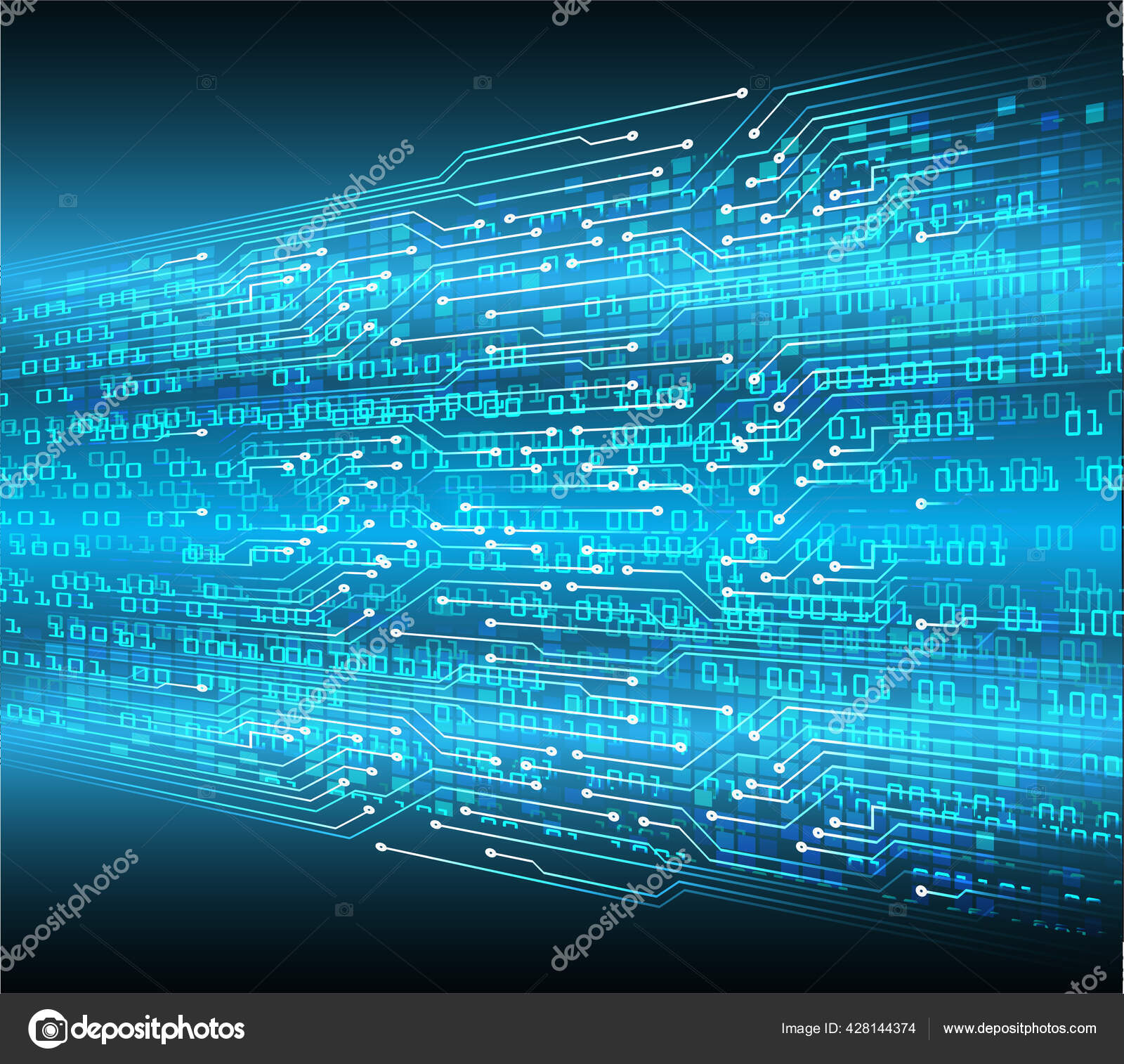 Abstract Blue Wallpaper Digital Background Stock Vector Image by ...