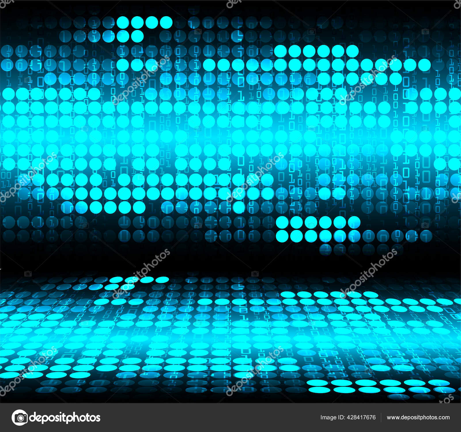 Abstract Blue Wallpaper Digital Background Stock Vector by ©titima157 ...
