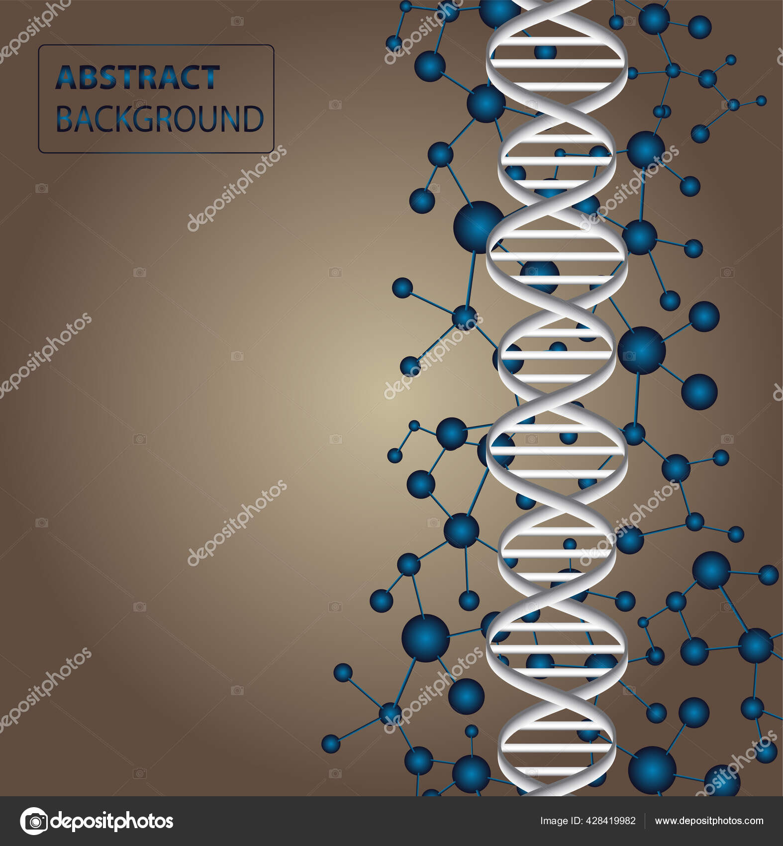 Dna Molecule Background Vector Illustration Stock Vector by ©titima157 ...