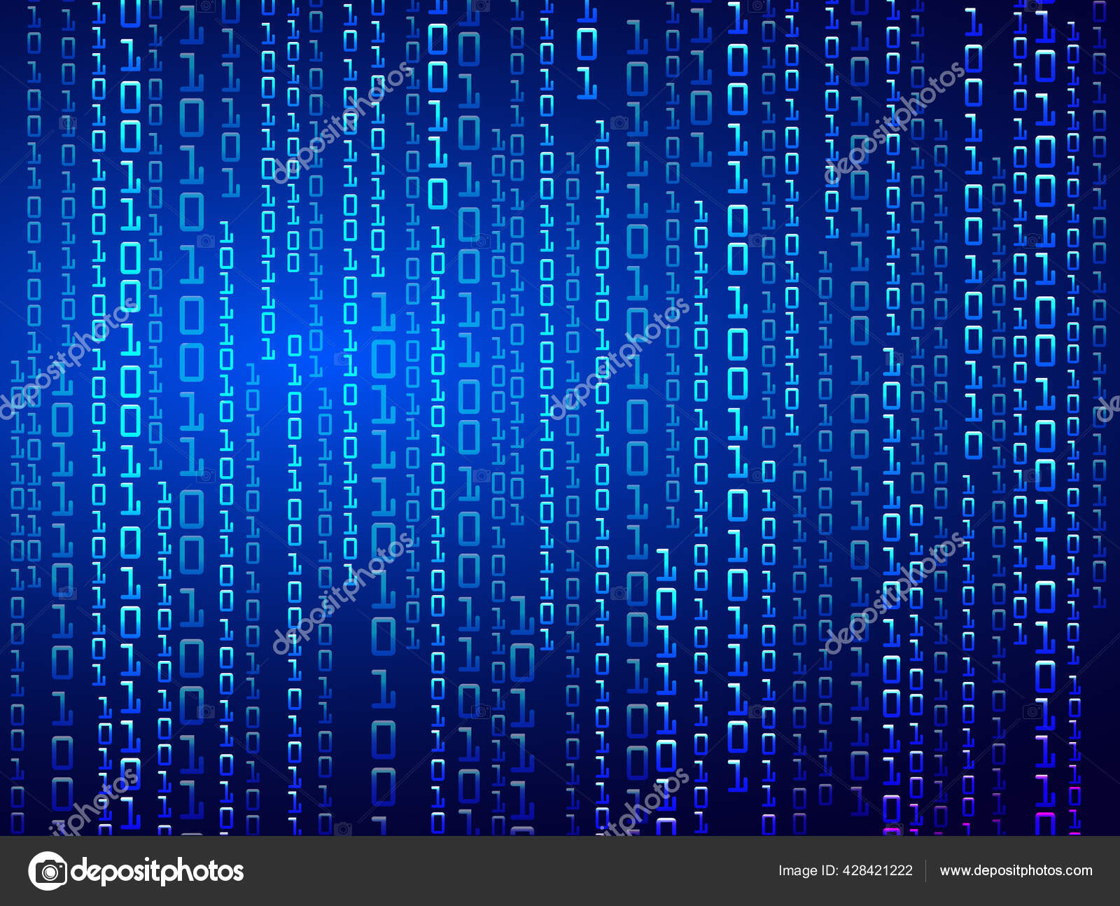 Fondo Pantalla Azul Abstracto Fondo Digital Vector de stock #428421222 ...