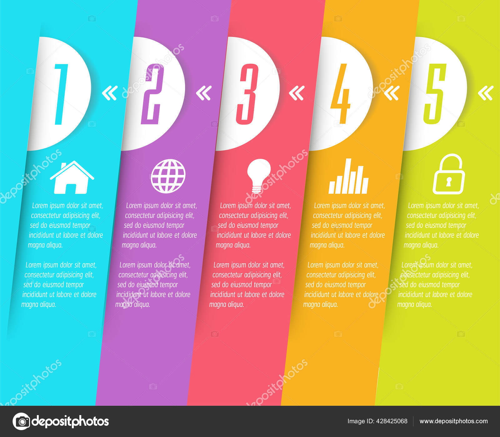 Colorful Modern Text Box Template Website Computer Graphic Technology ...