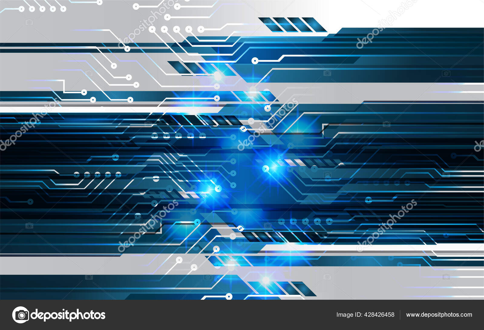 Fondo Pantalla Futurista Abstracto Fondo Digital Vector de stock ...