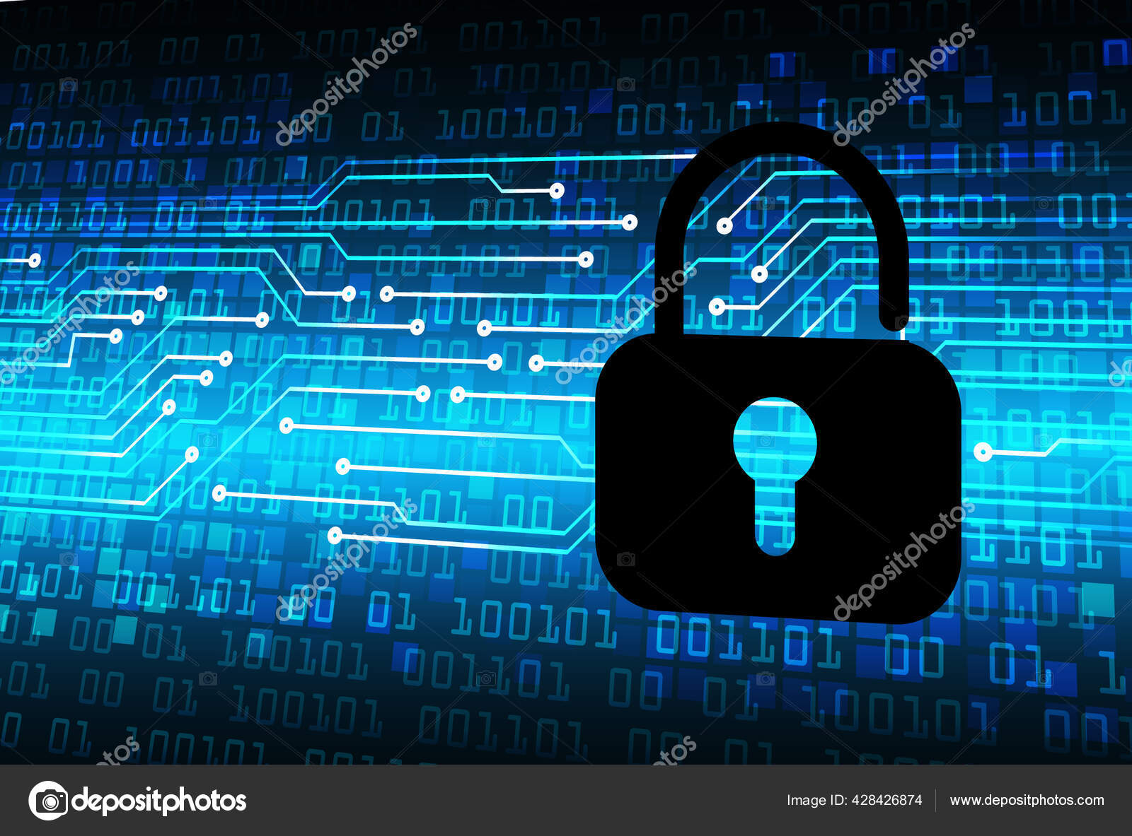 Background Vector Illustration Locker Digital Security Concept Stock ... Background Vector Illustration Locker Digital Security Concept Stock ...