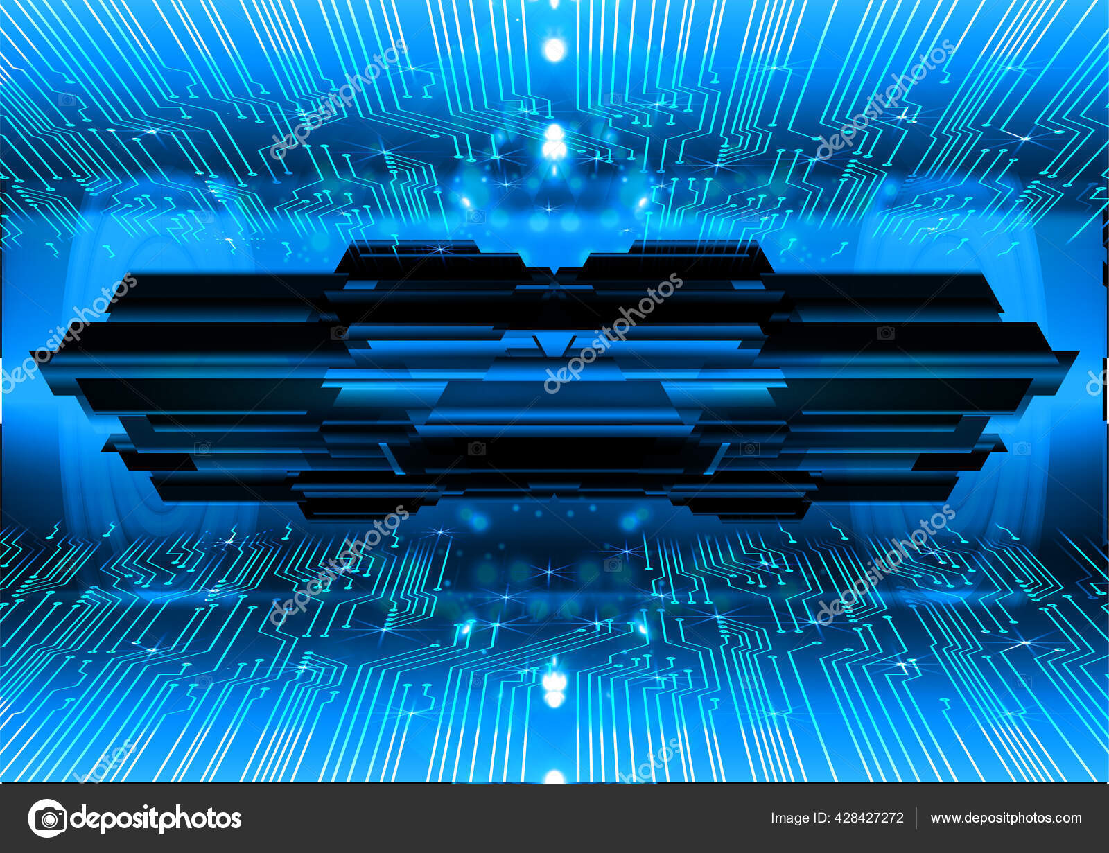 Abstract Futuristic Wallpaper Digital Background Stock Vector Image by ...
