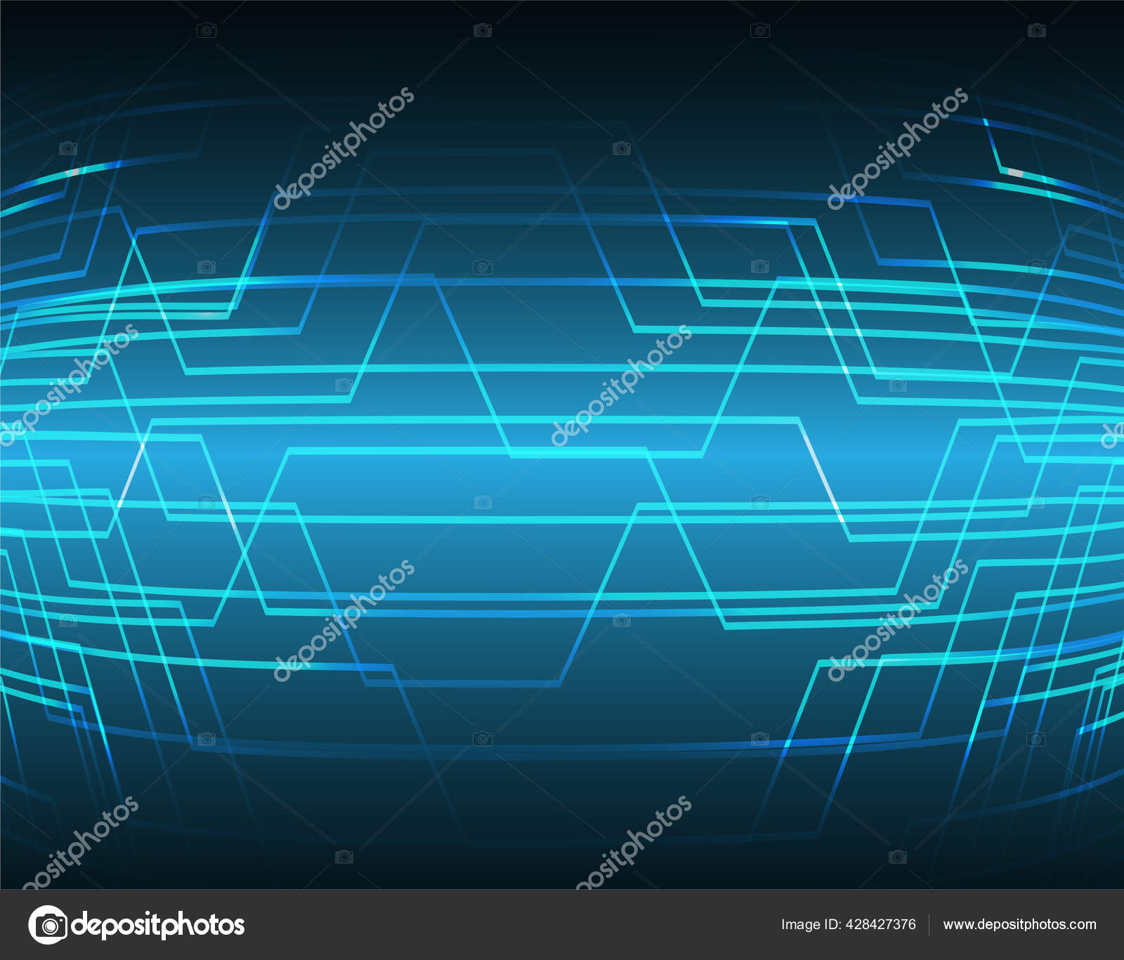 Abstract Blue Wallpaper Digital Background Stock Vector Image by ...