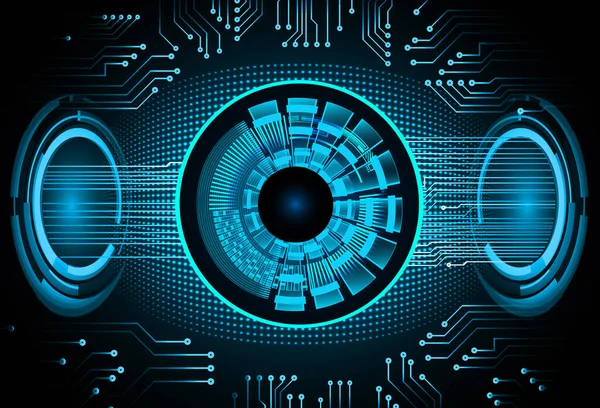Cyber Circuit Future Technology Concept Background Cyber Eye Stock ...