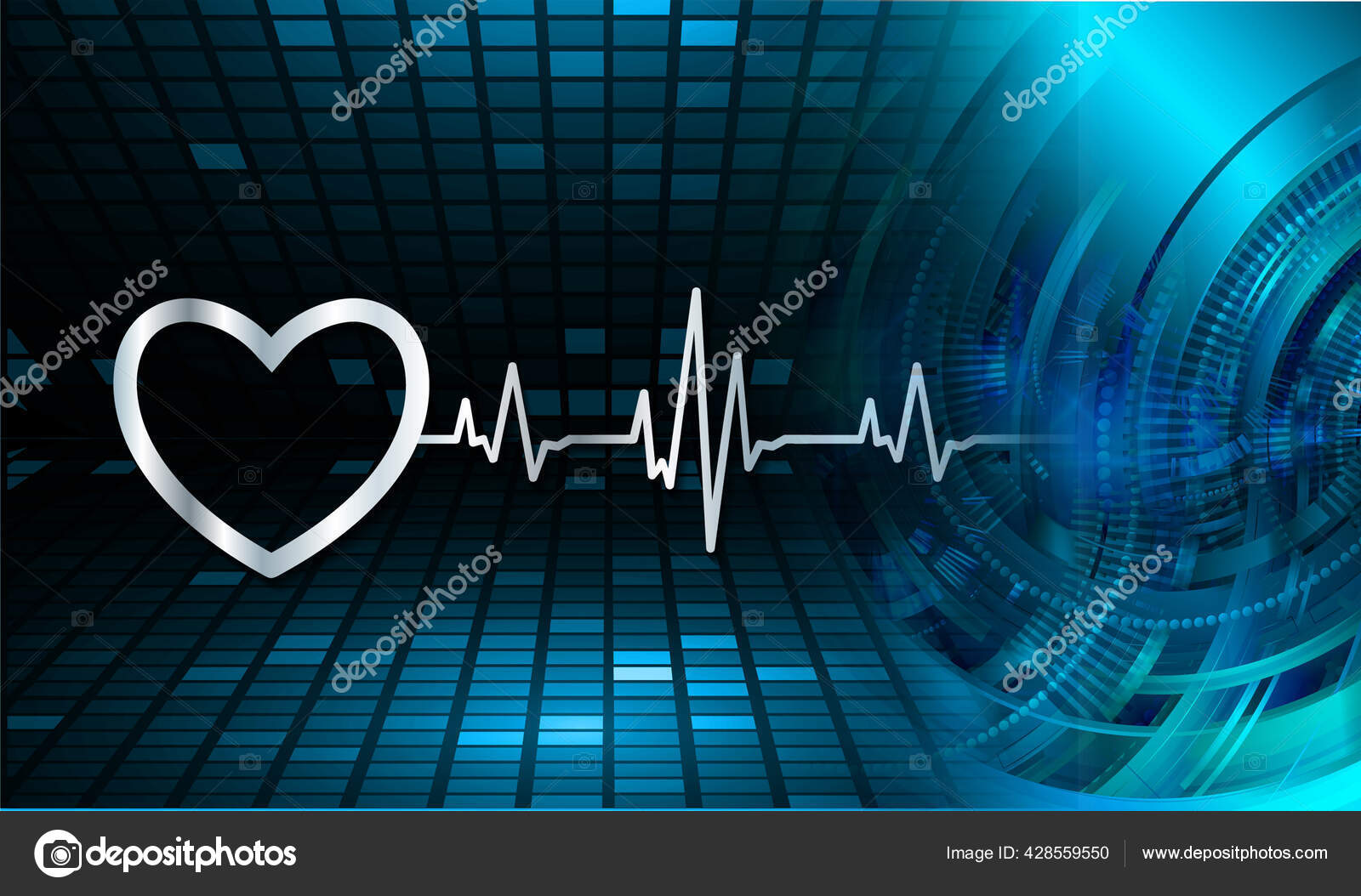 Heart Beat Sound Wave — Stock Photo © titima157@gmail.com #428559550