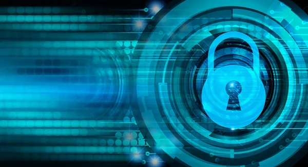 futuristic background with locker, digital security concept - Stock ...