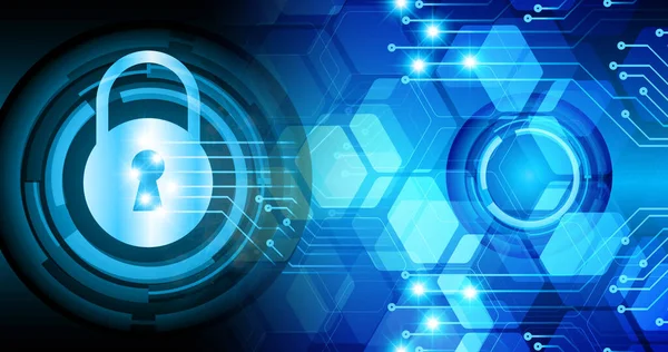 Futuristic Background Locker Digital Security Concept Stock Photo by ...