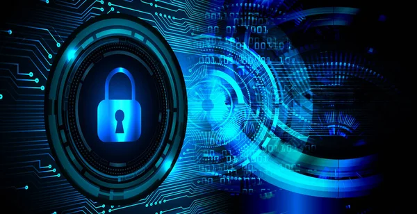 Futuristic Background Locker Digital Security Concept — Stock Photo ...