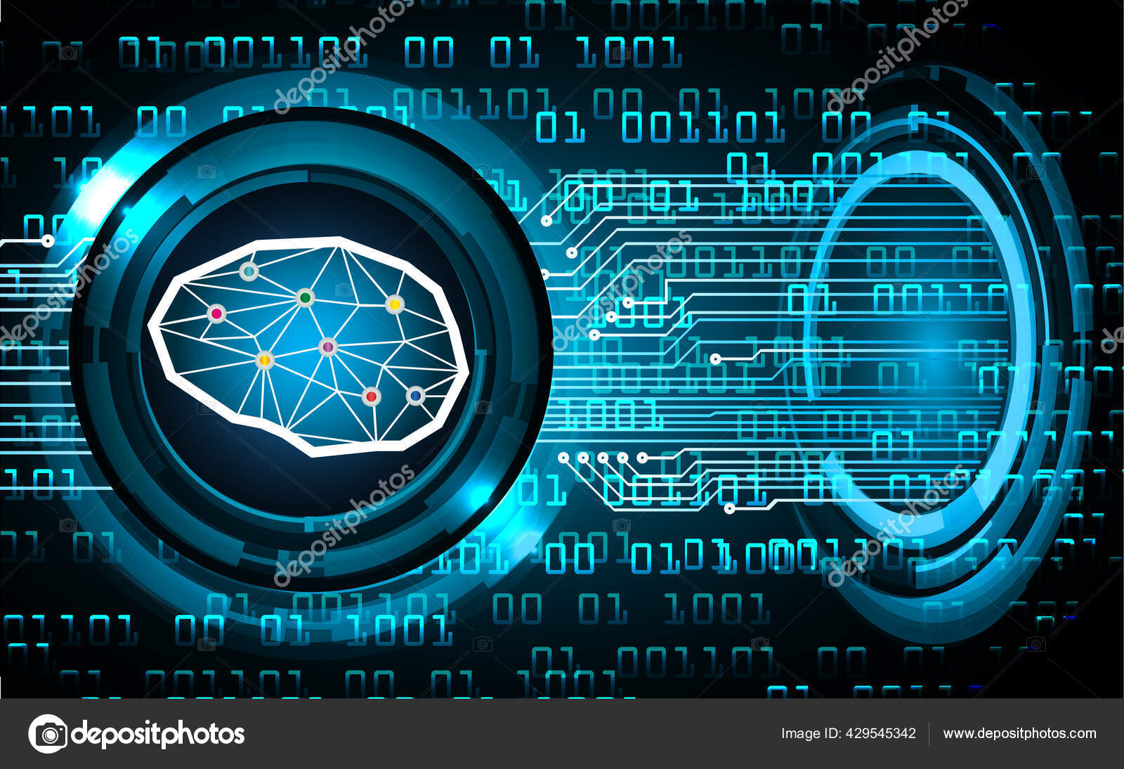Cyber Security Concept Background Abstract Futuristic Wallpaper Stock ...