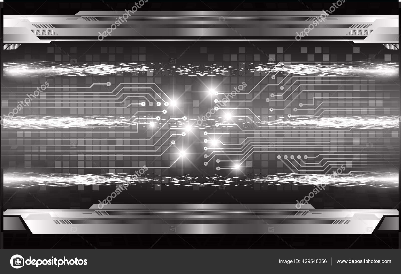 Fondo Pantalla Futurista Abstracto Fondo Digital Vector de stock ...