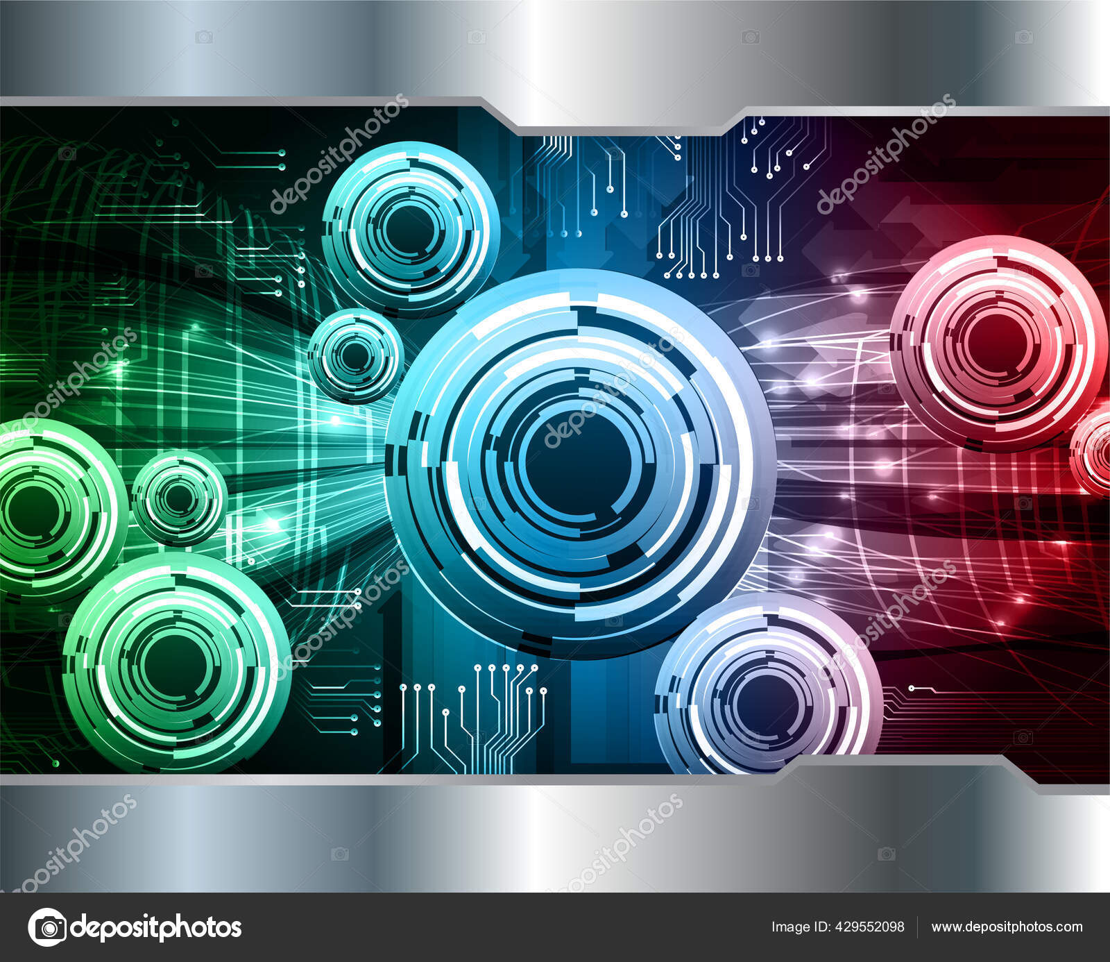 Cyber Circuit Future Technology Concept Stock Vector by ©titima157 ...