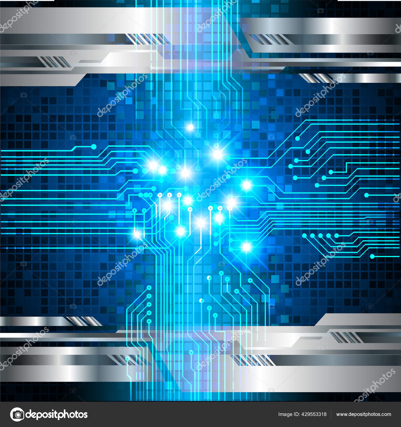 Fondo Pantalla Futurista Abstracto Fondo Digital Vector de stock ...