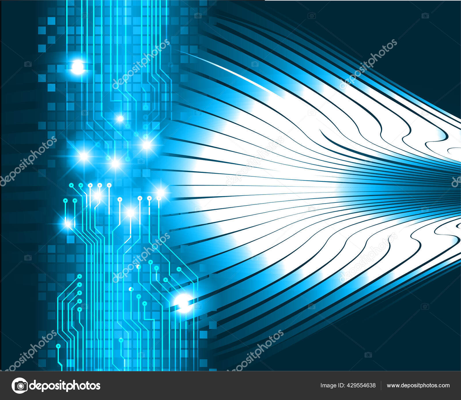 Fondo Pantalla Futurista Abstracto Fondo Digital Vector de stock ...