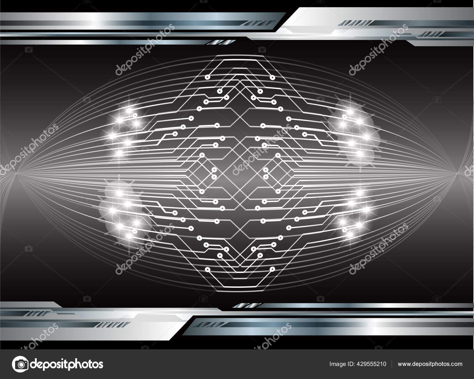 Fondo Pantalla Futurista Abstracto Fondo Digital Vector de stock ...