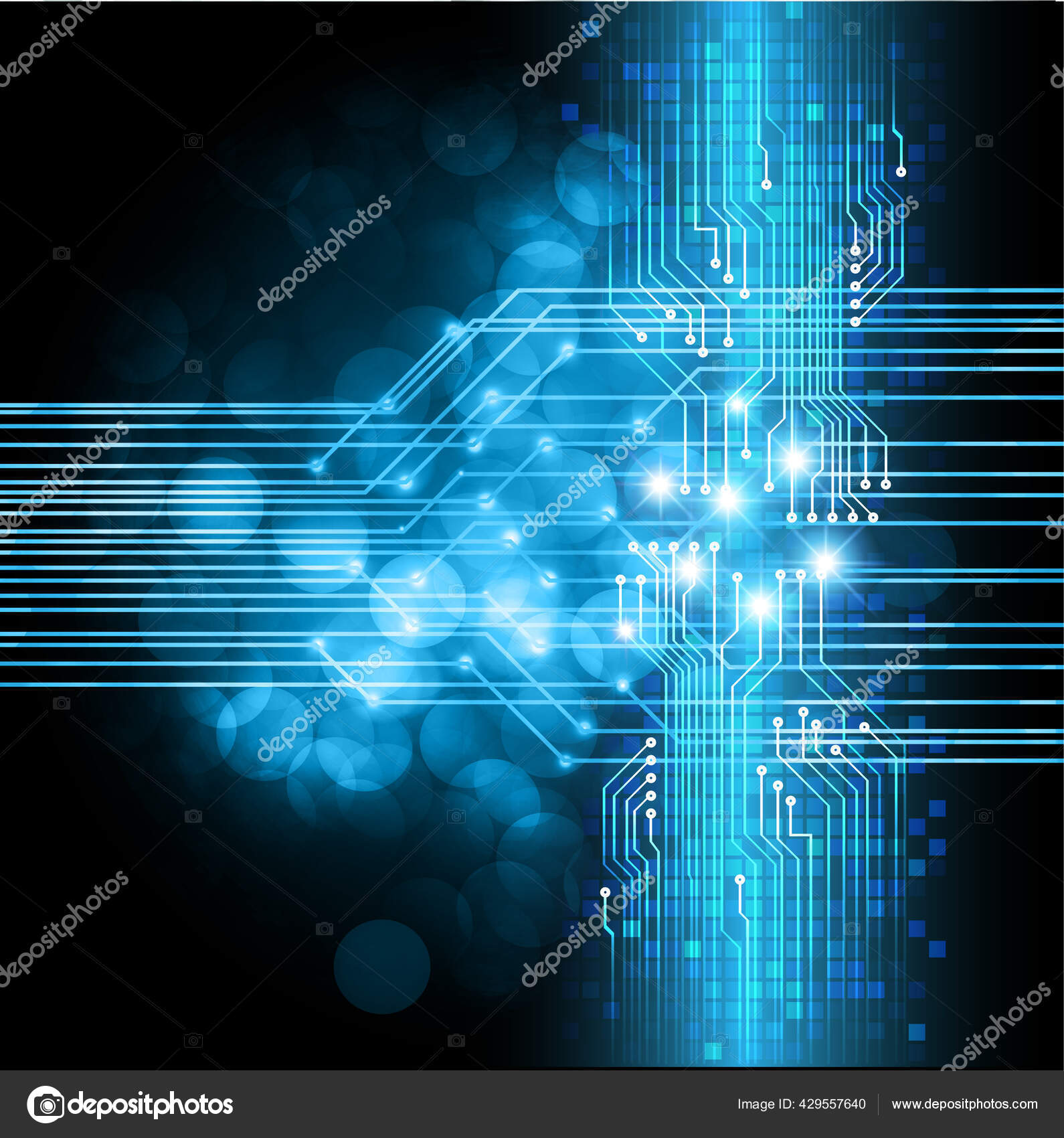 Fondo Pantalla Futurista Abstracto Fondo Digital Vector de stock ...