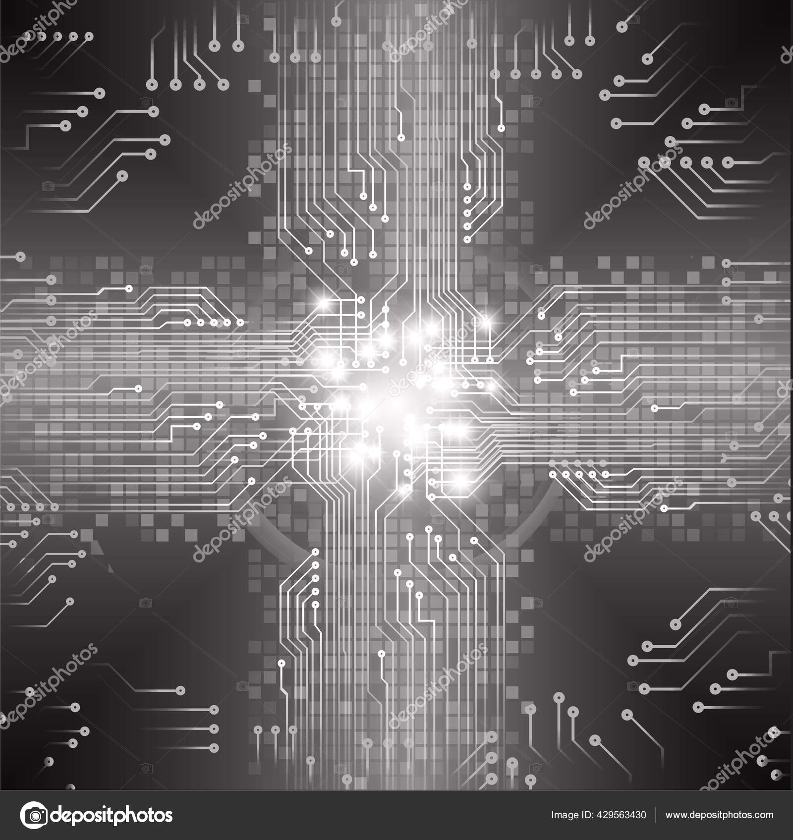 Fondo Pantalla Futurista Abstracto Fondo Digital Vector de stock ...